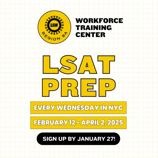 UAW Region 9A Workforce Training Center Launches Free LSAT Prep Course ...