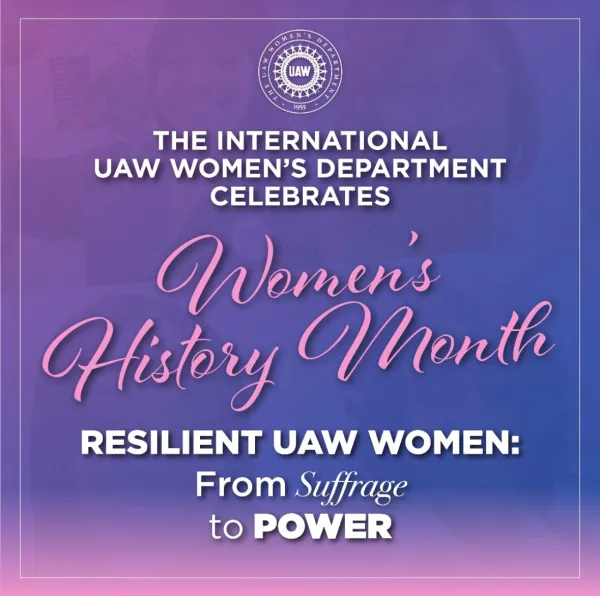 UAW Women's Department Features Region 9A Members for Women's History ...