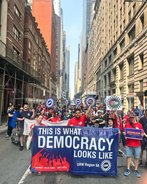 UAW Members Take to the Streets in Boston & New York City Labor Day Parades | Local 1596